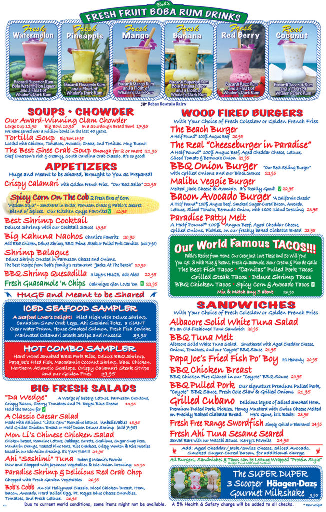 Lunch/Dinner - Paradise Cove Malibu